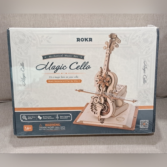 ROKR | Games | Rokr 3d Wooden Puzzle Mechanical Music Box Magic Cello ...